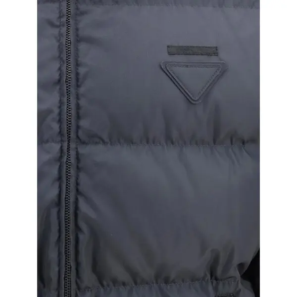 Prada Grey Jackets Padded & Down Jackets