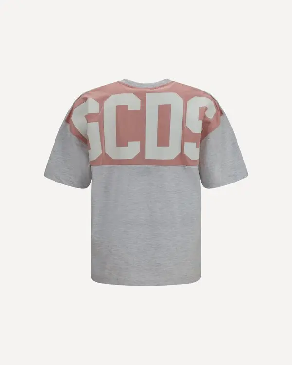 Gcds Cotton Crewneck T-hirt With Back Logo