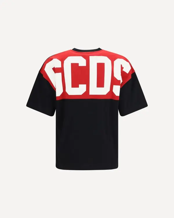 Gcds Cotton Crewneck T-hirt With Back Logo