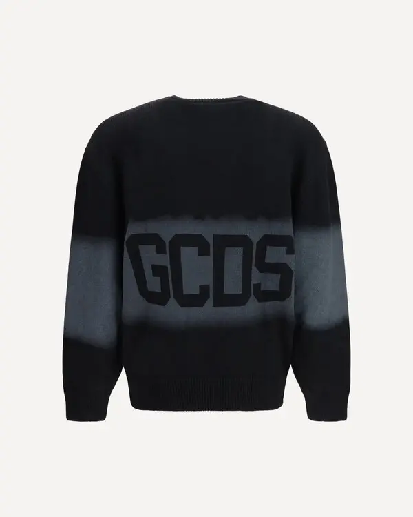 Gcds Logo Spray Crewneck Sweater