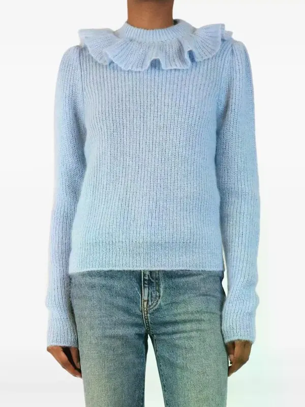 Miu Miu Ruffled Collar Sweater