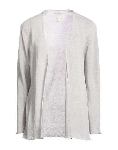 120% Lino Cardigan Size Linen - Grey
