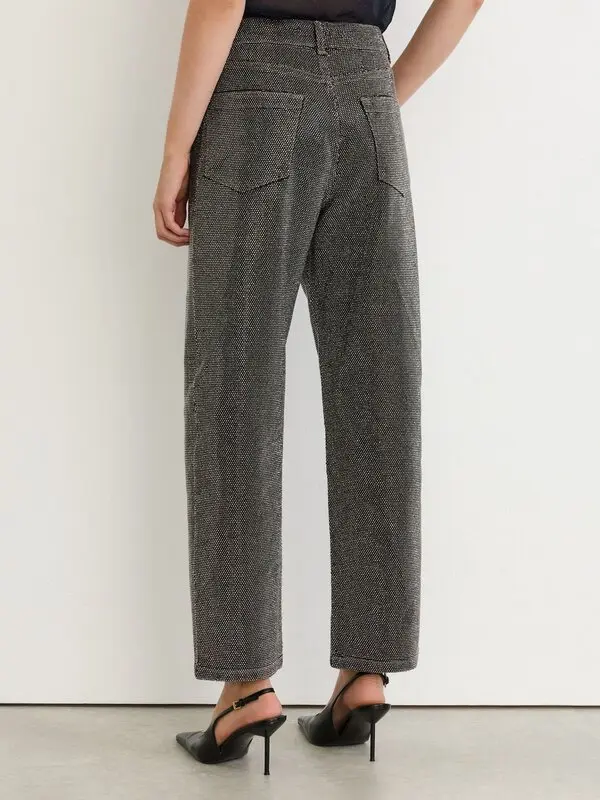 REISS Selin Crystal-embellished Straight-leg Jeans