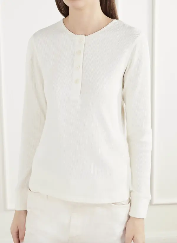 Ralph Lauren Waffle-knit Cotton-blend Henley - Gray