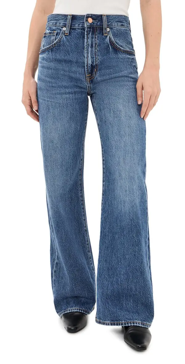 PISTOLA Larsen Petite Relaxed Flare Pants