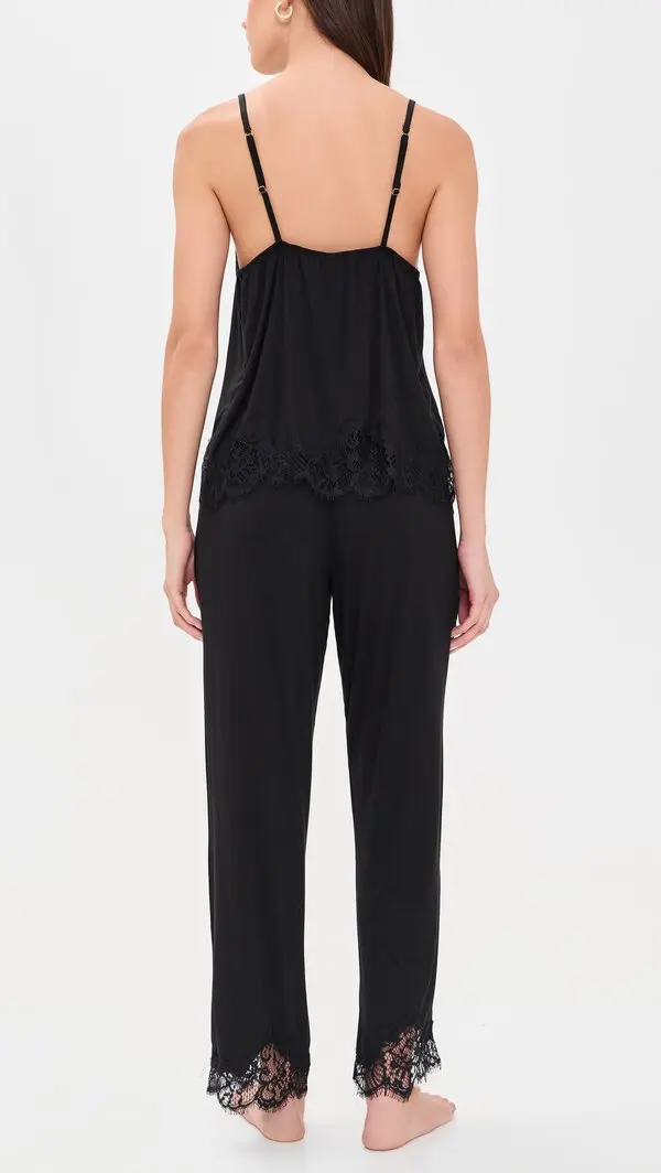 Flora Nikrooz Soild Bamboo Knit Cami Pant Set