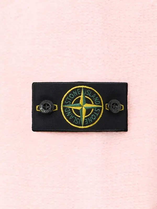 Stone Island Regular-fit Crewneck Jumper With Ribbed Trims - Pink