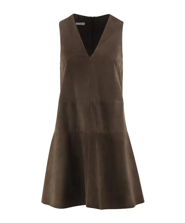 Brunello Cucinelli Suede Mini Dress