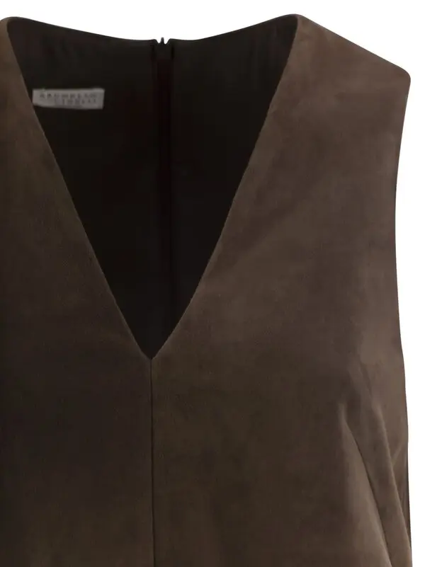 Brunello Cucinelli Suede Mini Dress