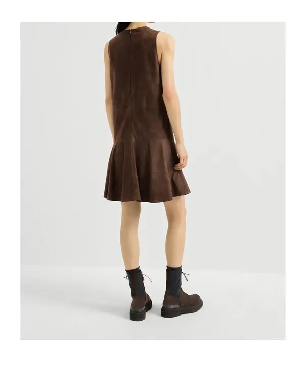 Brunello Cucinelli Suede Mini Dress
