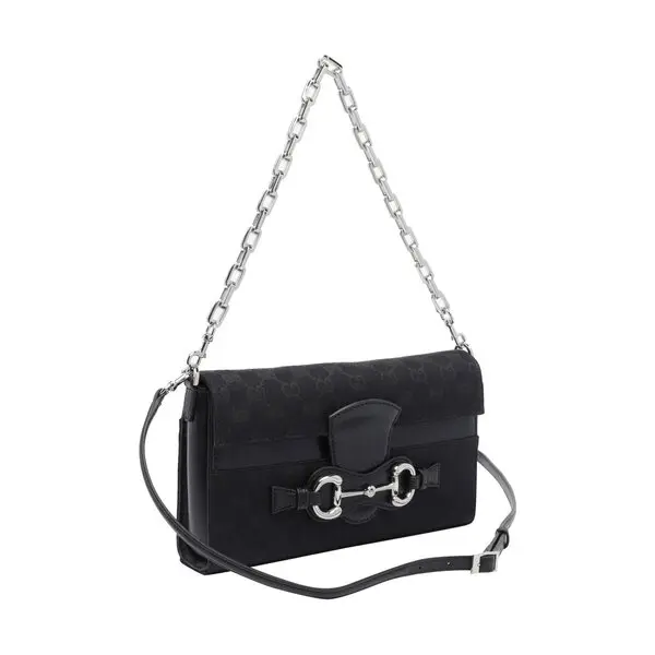 Gucci Medium Horsebit Ristretto Shoulder Bag