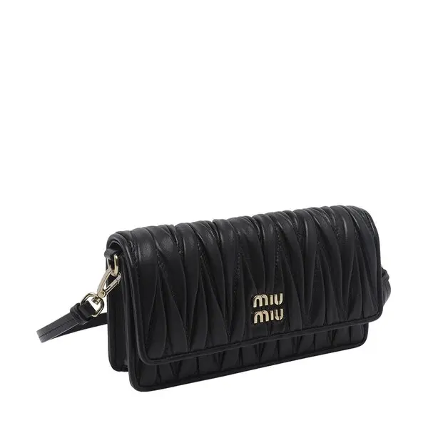 Miu Miu Logo Matelasse' Crossbody Bag