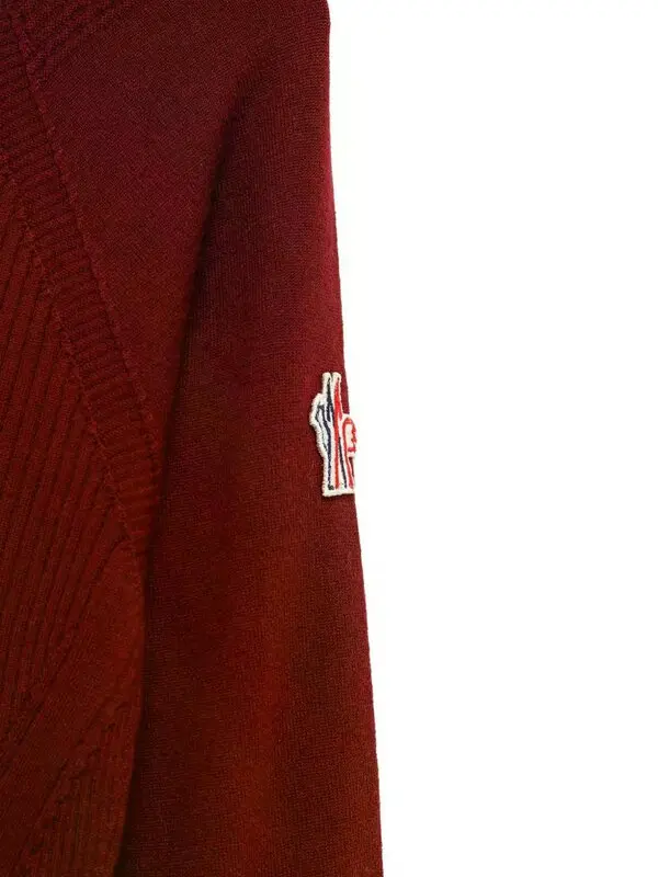 Moncler Logo-patch Ribbed Sweater