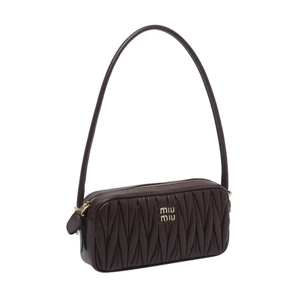 Miu Miu Mini Logo Matelasse' Pouch