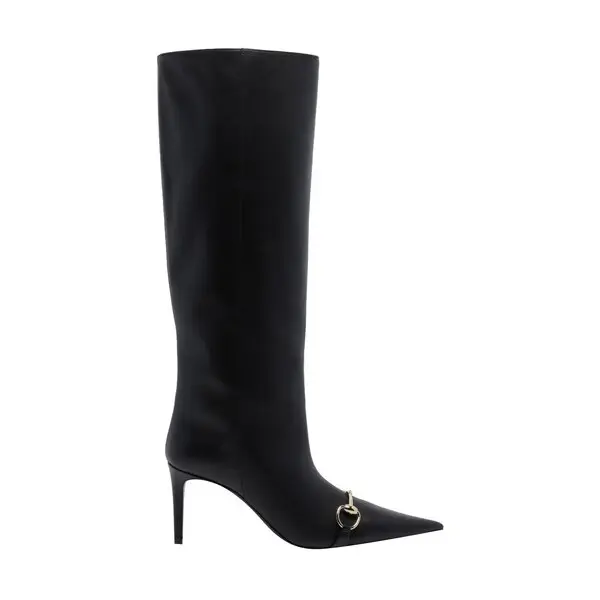Gucci Slip-on Pump Boots - Black