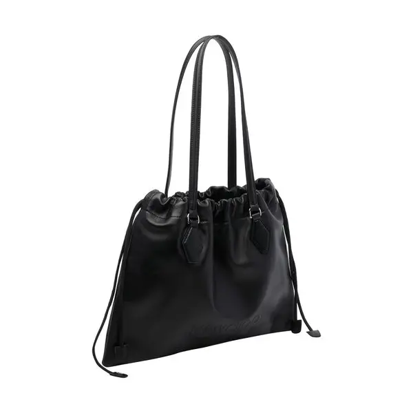 JIMMY CHOO Large Drawstring Tote Bag