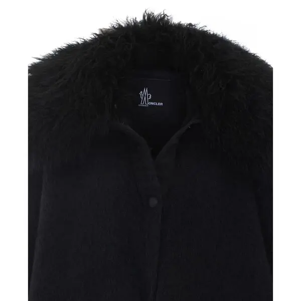 Moncler Logo Cape - Black