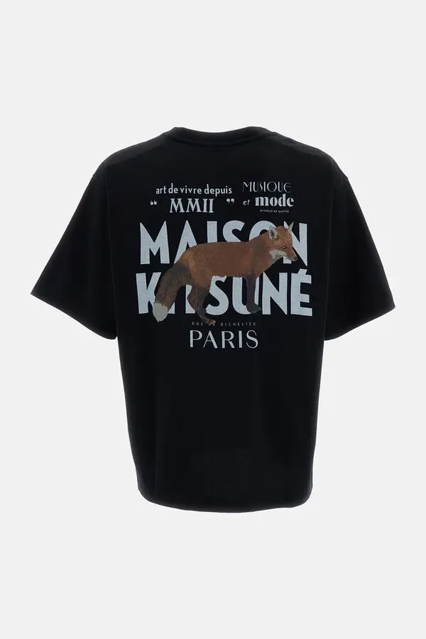 Maison Kitsuné Maglietta Oversize Con Stampa Mmii Profile Fox
