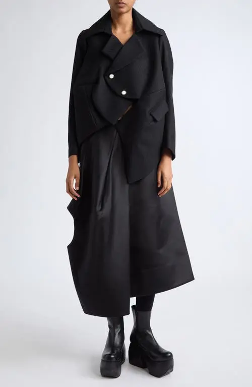 Comme Des Garçons Wool Kersey Jacket - Black