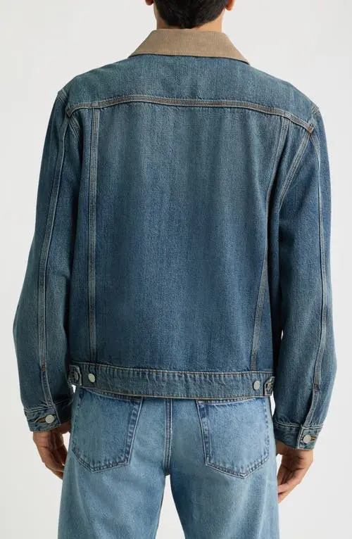 FRAME Zip Denim Trucker Jacket
