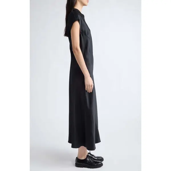 Partow Tierney Satin Dress - Black