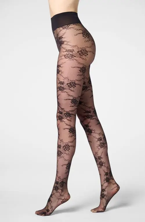 Oroblu Pure Lace Tights - Black