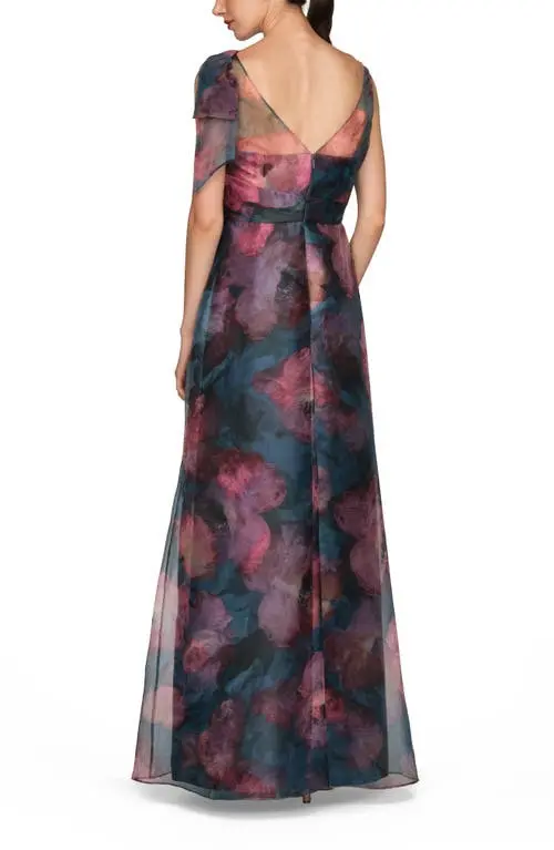 KAY UNGER Jocelyn Tie Neck Gown