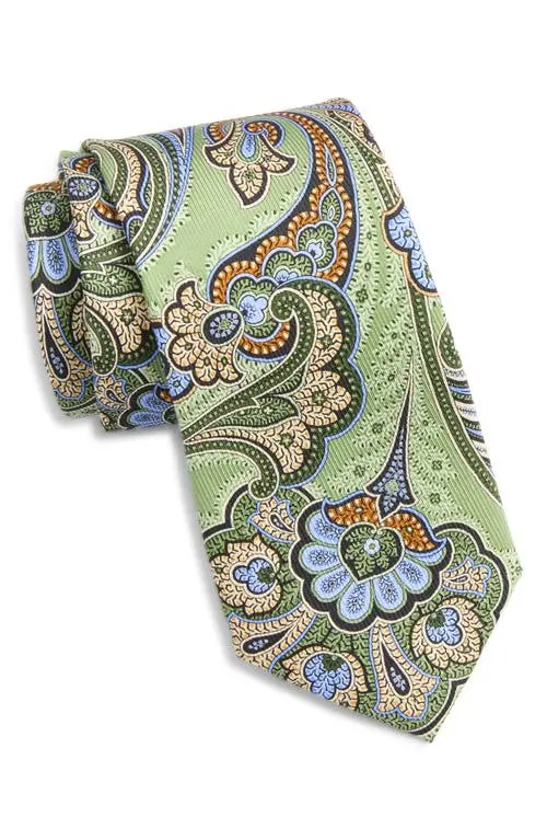 Nordstrom Silk Paisley Tie - Green