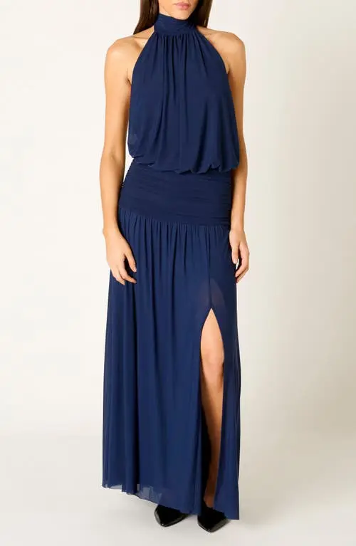 NIA Rose Maxi Halter Dress