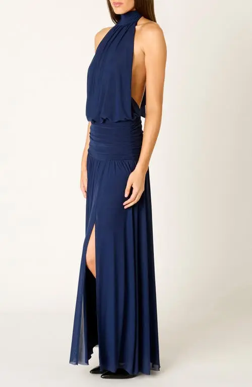 NIA Rose Maxi Halter Dress