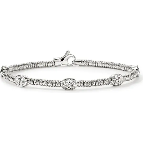 John Hardy Jh Lovestruck™ Heishi Station Bracelet, Sterling Lab-grown Diamonds - Silver