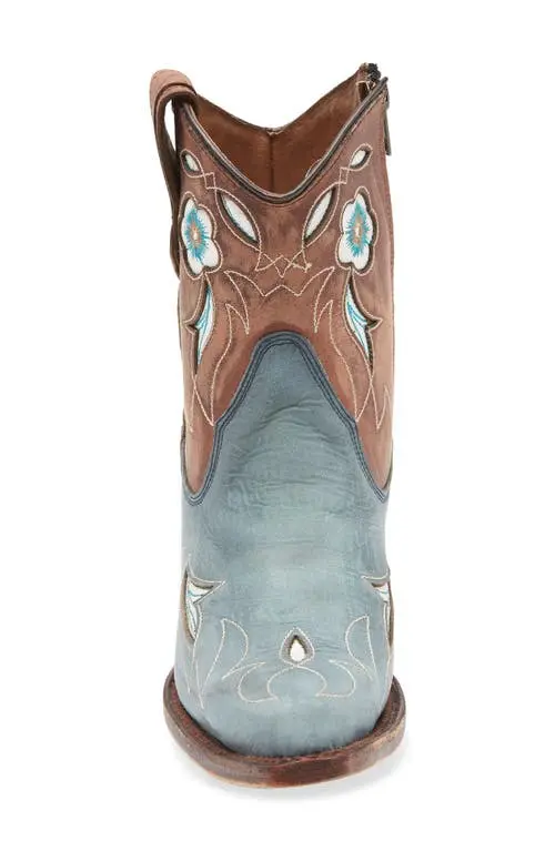 CIRCLE G Floral Embroidery Western Boot