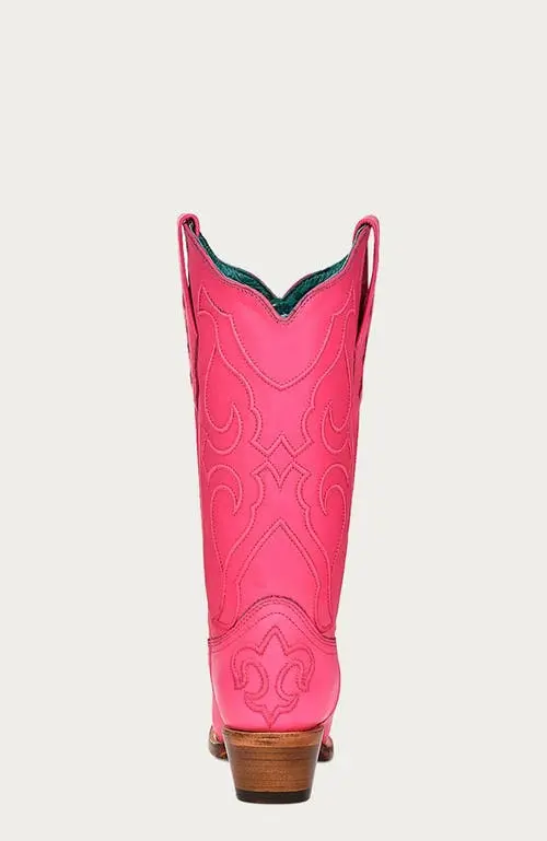 CORRAL Embroidered Leather Snip Toe Western Boots