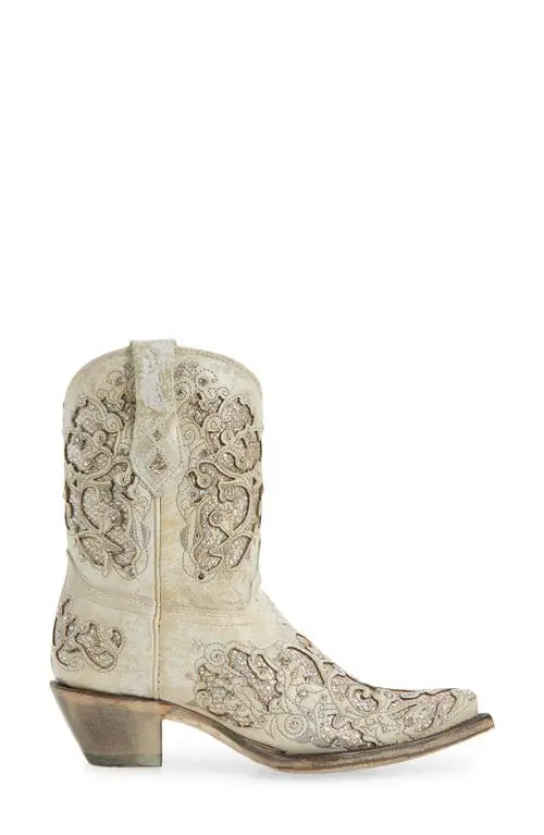 CORRAL Glitter Inlay & Crystal Western Boot