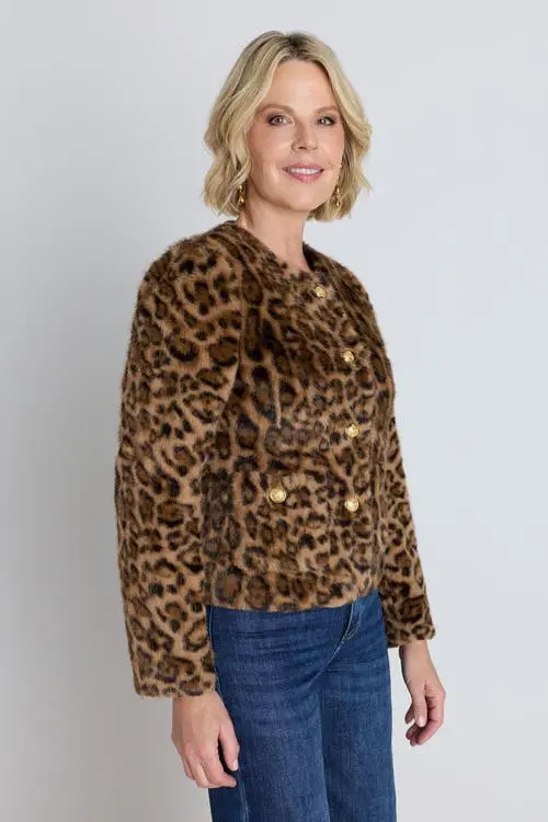 THE NOLI SHOP Aviva Faux Fur Jacket