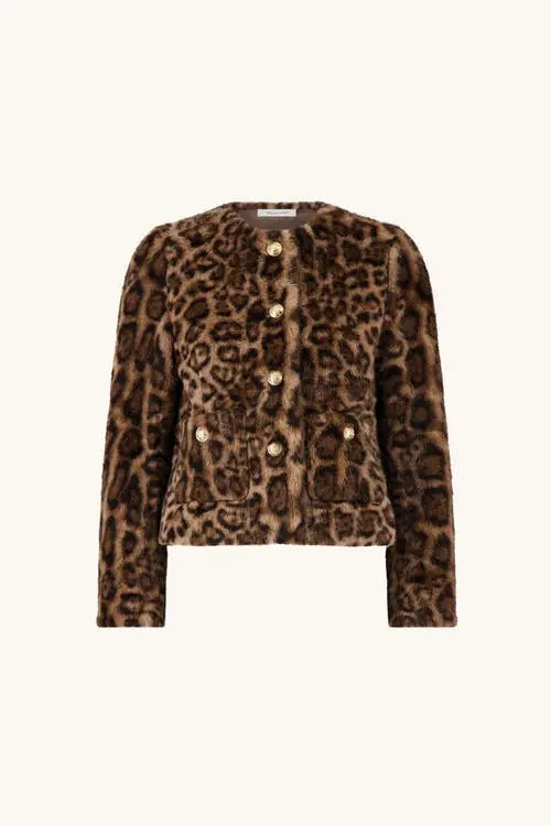 THE NOLI SHOP Aviva Faux Fur Jacket