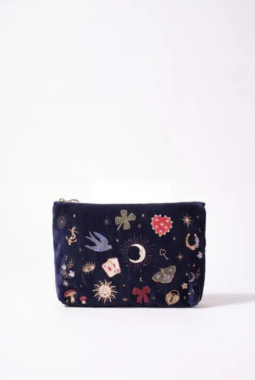 ELIZABETH SCARLETT Cosmic Charms Everyday Pouch - Navy