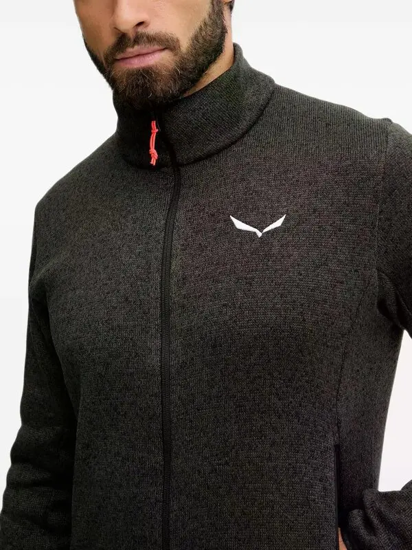 SALEWA Logo-print Zip-up Sweater