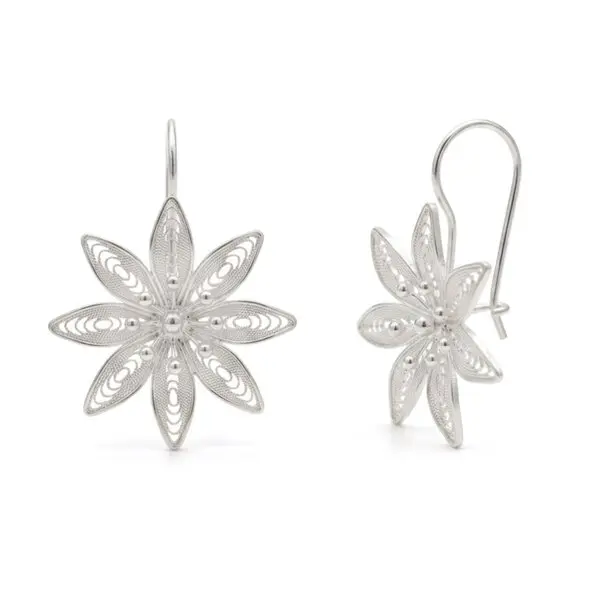 YIEON Lily Blossoms Filigree Earrings