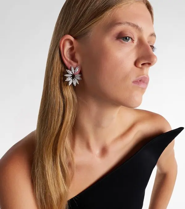 Yeprem Y-couture 18kt White Gold Earrings With Diamonds
