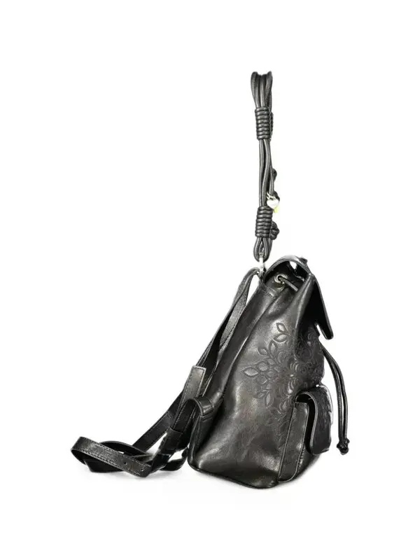 Desigual Mini Floral-embossed Drawstring Backpack