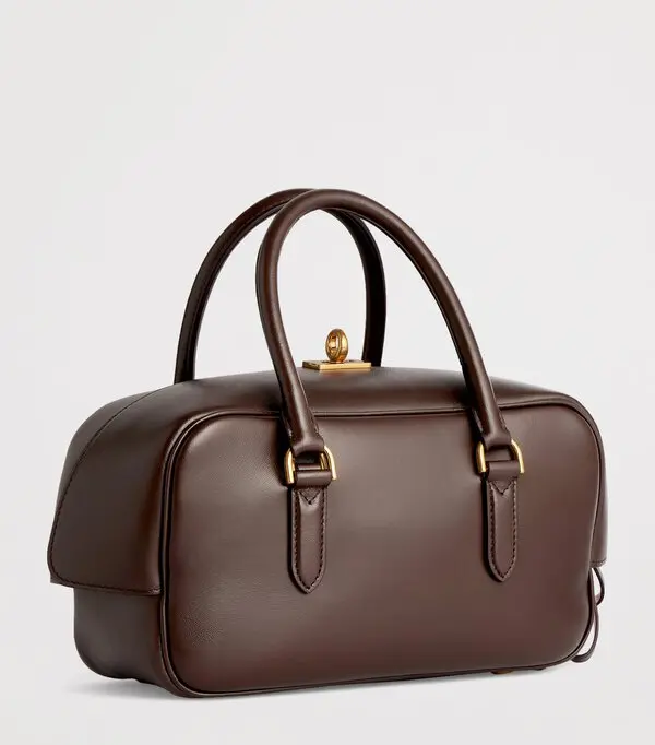 Balenciaga Lambskin Le 7 Top-handle Bag - Brown
