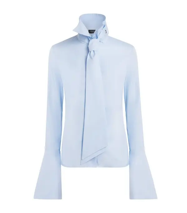 A.W.A.K.E. Mode Cotton Victorian Shirt - Blue