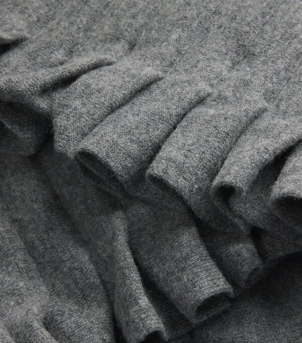 A.W.A.K.E. Mode Merino Wool-cashmere Pleated Sweater