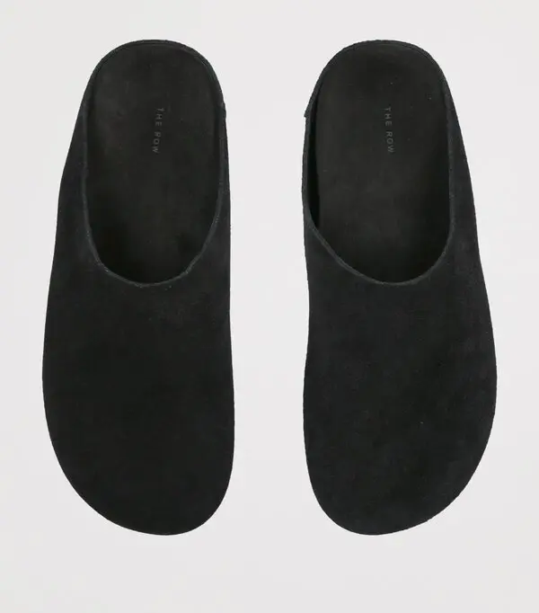 THE ROW Hudson Suede Slides