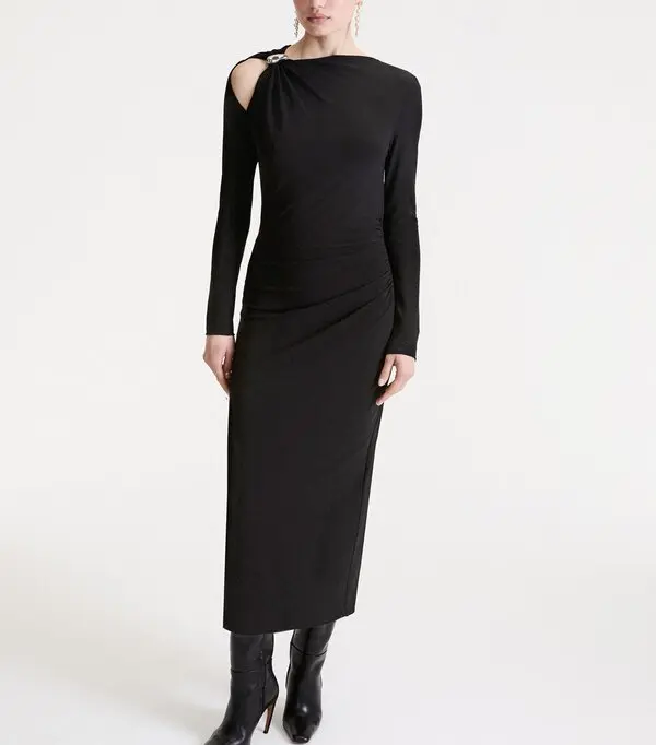 Marella Jersey Embellished Midi Dress