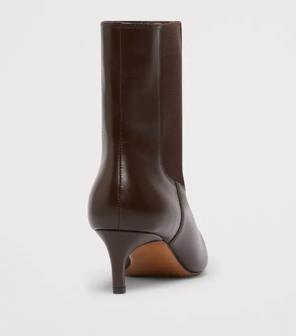 Marella Leather Heeled Ankle Boots