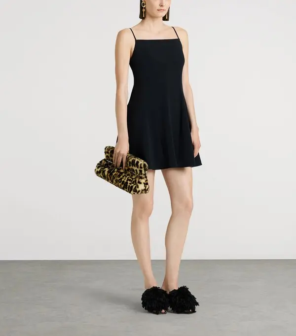 Givenchy Plush Leopard Pinch Clutch