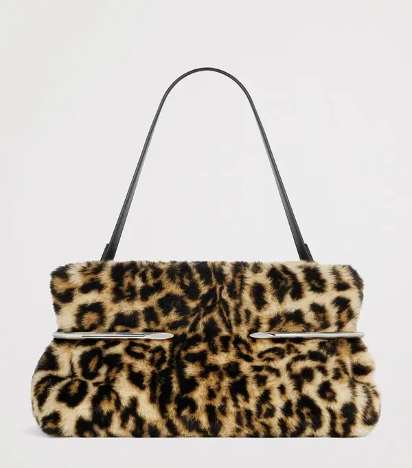 Givenchy Plush Leopard Pinch Clutch