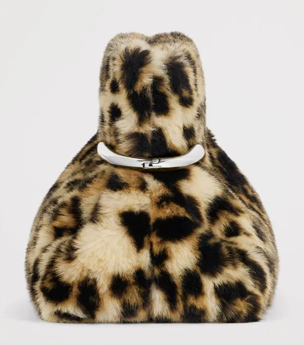 Givenchy Plush Leopard Pinch Clutch